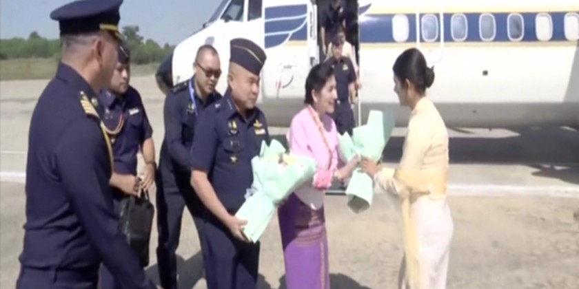 Paying Goodwill Visit: C-In-C of Royal Thai Airforce paid goodwill visit | Myanmar International TV
